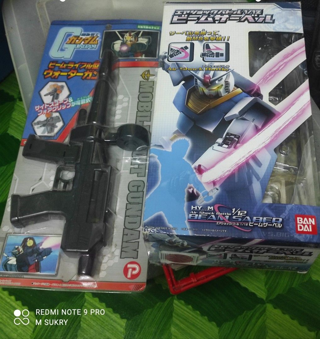 H2YM Gundam air shock beam saber with water gun Gundam beam rifle ...