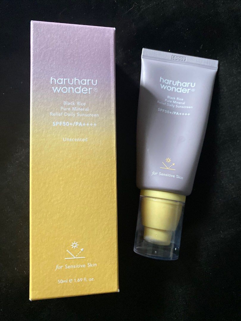 Haruharu Wonder Black Rice Pure Mineral Relief Daily Sunscreen SPF50 ...