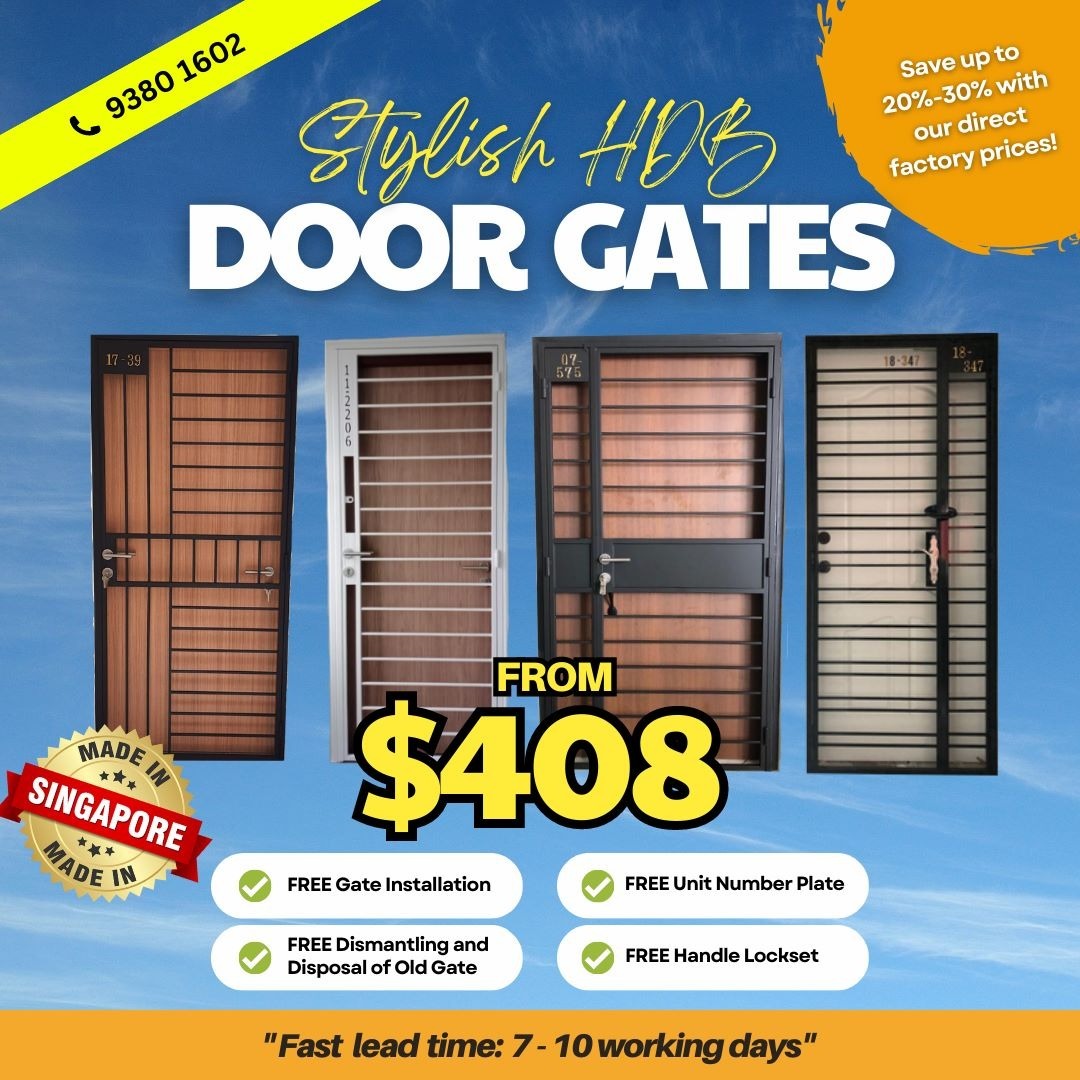 HDB Mild Steel Gate, Home Services, Renovations, Full Home Renovation ...