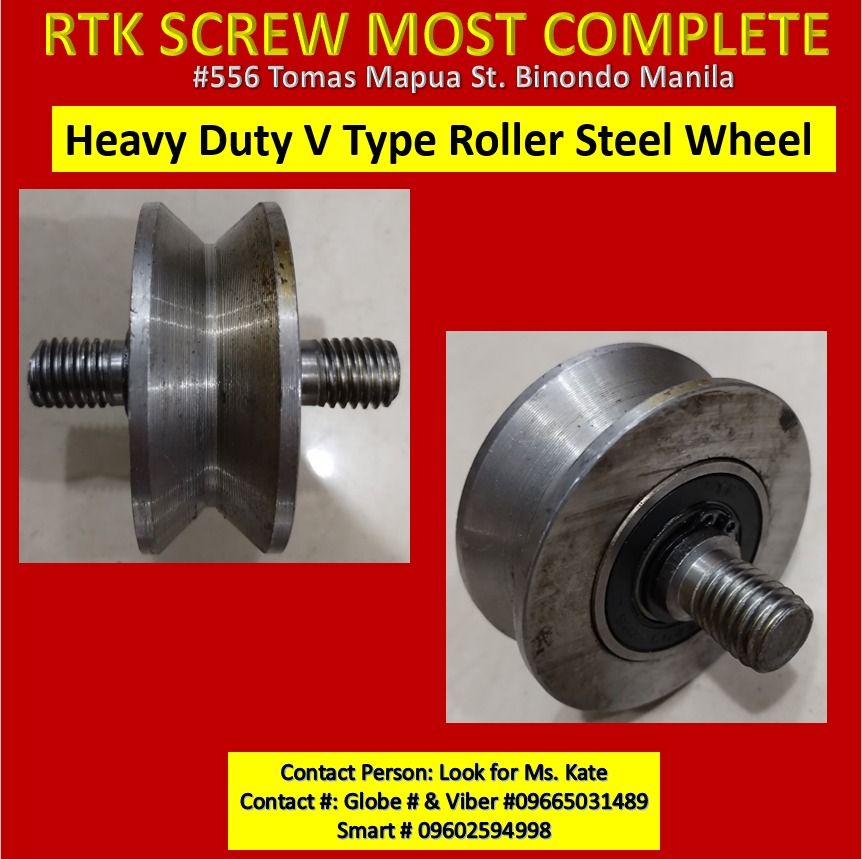 Heavy Duty V Type Roller Steel Wheel on Carousell