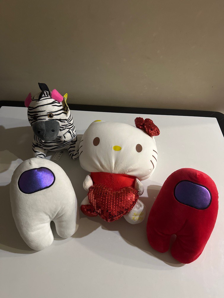 Hello Kitty / Zebra / Among Us Plushies / Soft Toy, Babies & Kids ...