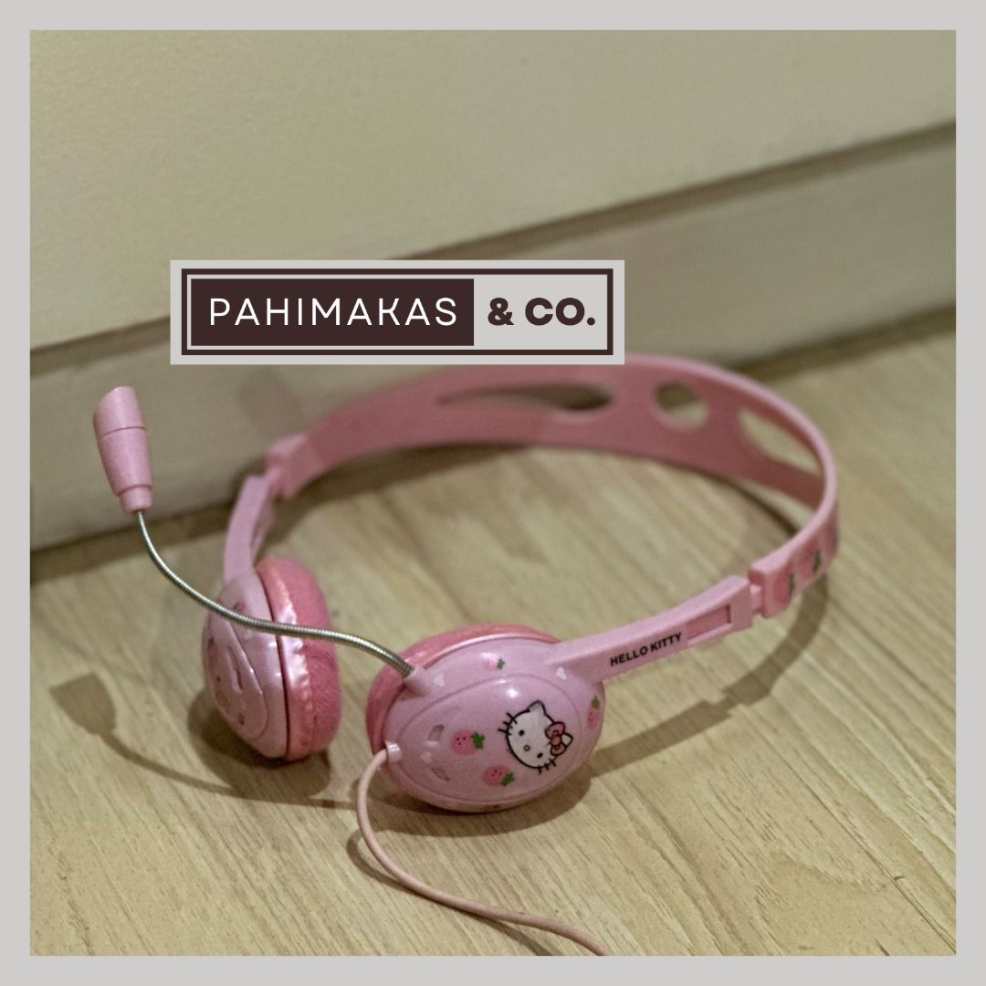 Hello Kitty Headset with Microphone | Pahimakas & Co., Audio ...