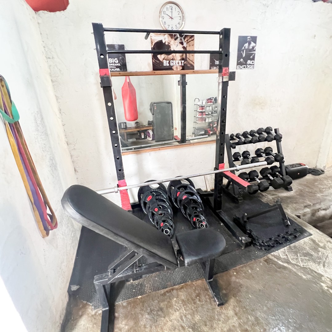 HOME GYM SETUP - 35K ONLY, Sports Equipment, Exercise & Fitness ...