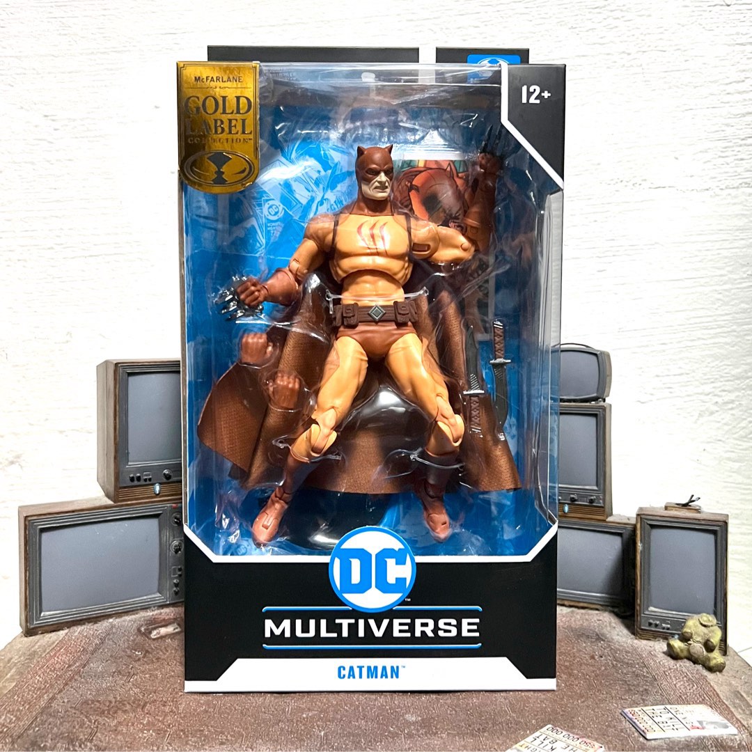 [In hand] Mcfarlane Toys DC Multiverse Catman (Gold Label), Hobbies ...