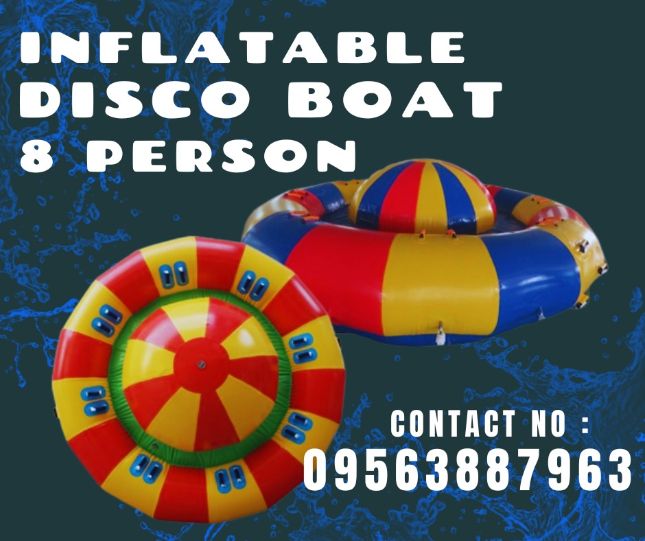 INFLATABLE DISCO BOAT - 8 PERSON, Everything Else, Others on Carousell