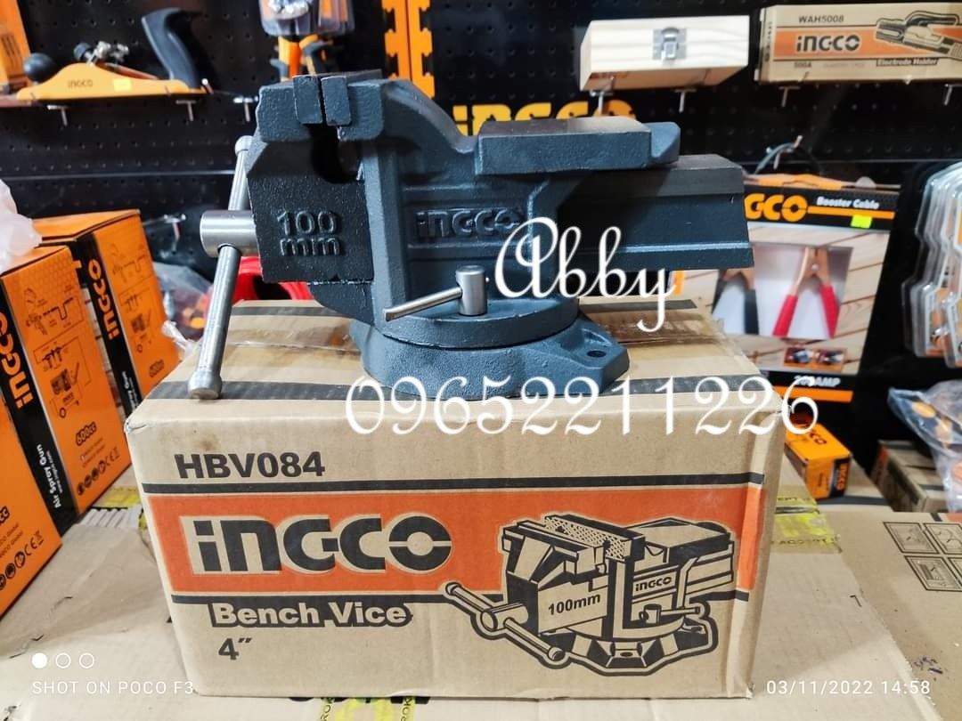 INGCO 4" Bench Vice - HBV084, Commercial & Industrial, Construction ...