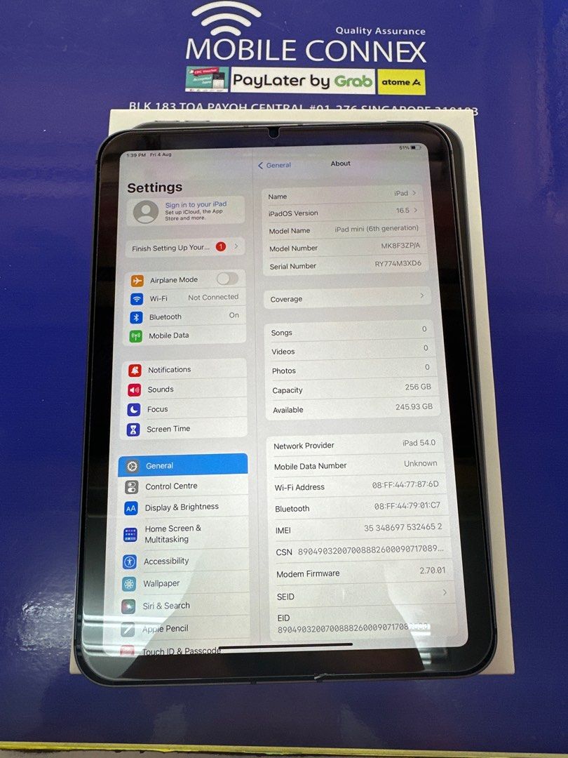 iPad mini 6 cellular wifi 256gb, Mobile Phones & Gadgets, Tablets, iPad ...