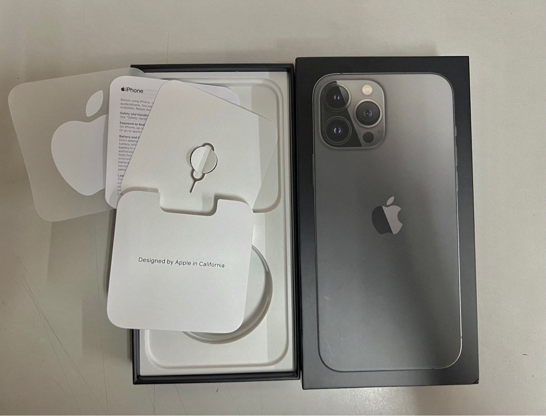 Iphone 13 Pro Max (Box only with manuals, apple sticker & sim ejector ...