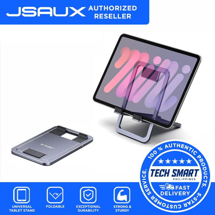 JSAUX Universal Tablet Stand, Portable Foldable Tablet Holder for Desk ...