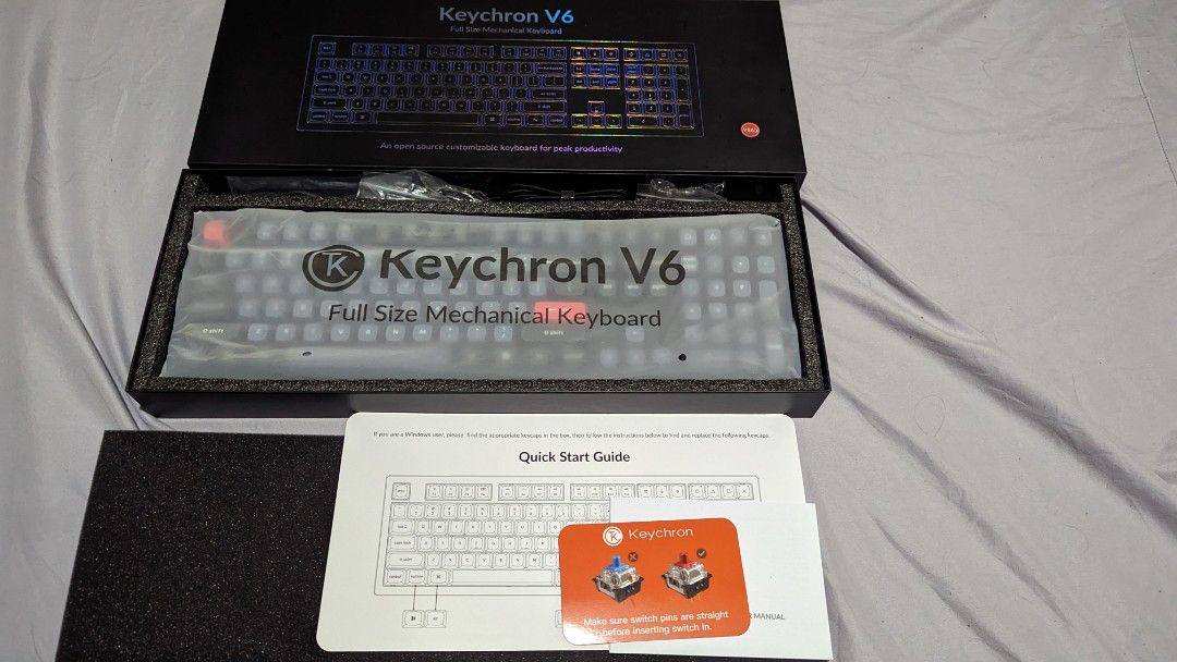 Keychron V6 Wired Custom Mechanical Keyboard, Computers & Tech, Parts ...