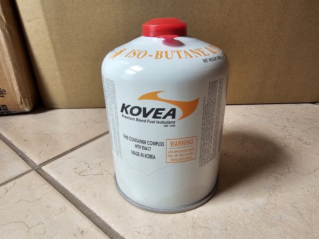 Kovea 450g Camping Gas (Isobutane) x2, Sports Equipment, Hiking ...
