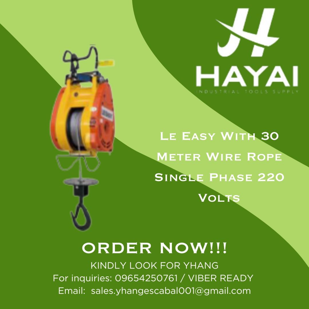 Le Easy With 30 Meter Wire Rope Single Phase 220 Volts, Commercial ...