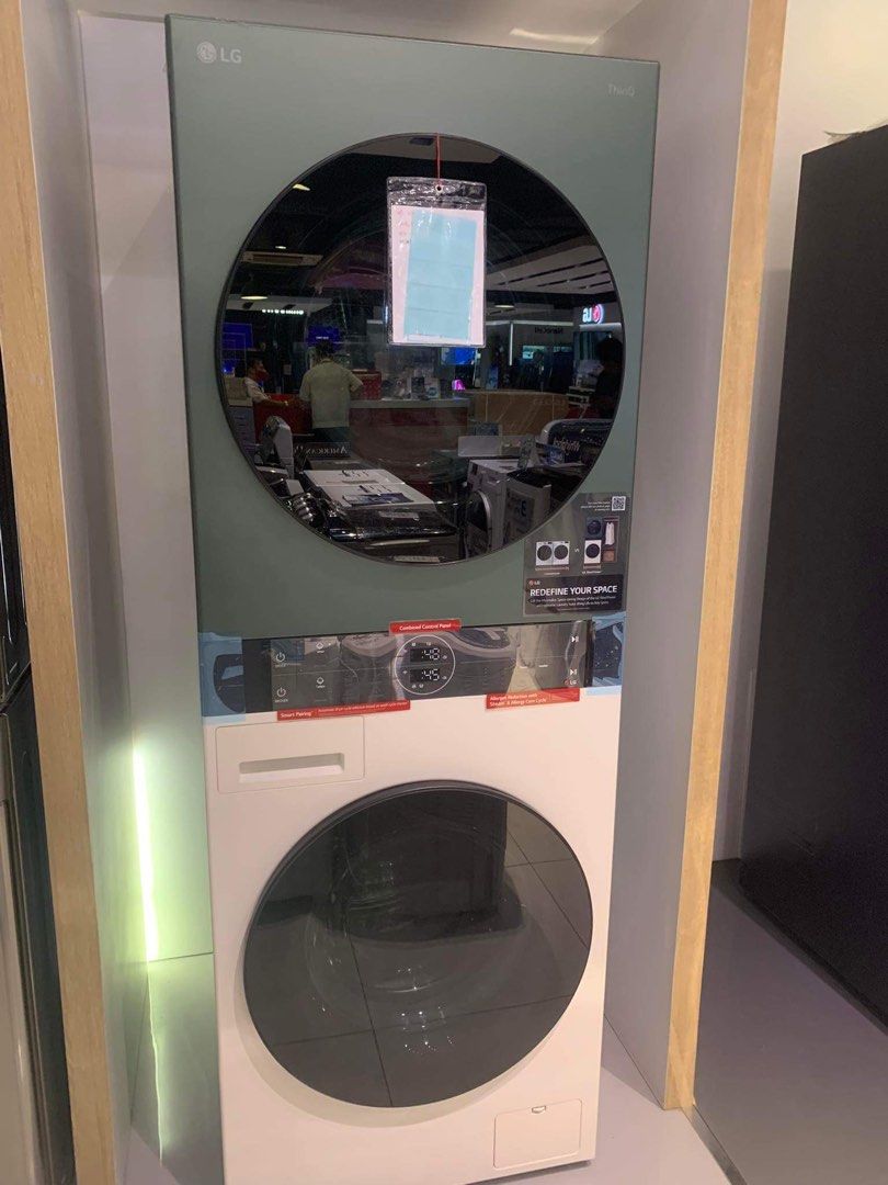 LG WASH TOWER 14/10kgs STACKED WASHER DRYER WT1410NHEG, TV & Home ...
