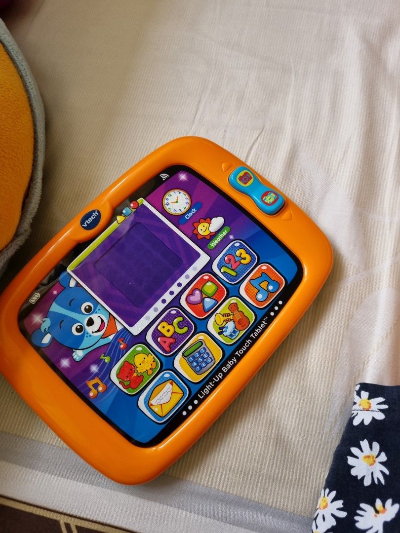 Light up baby touch tablet, Babies & Kids, Infant Playtime on Carousell