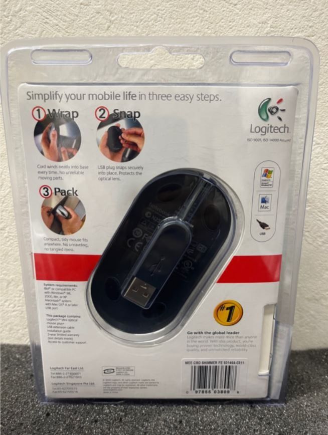 Logitech Mini Optical Mouse plus+, 電腦＆科技, 電腦周邊及配件, 電腦滑鼠及相關產品 - Carousell