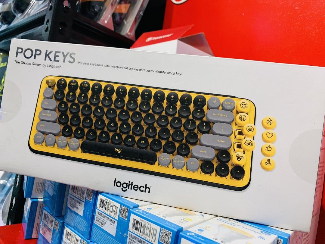 Logitech POP KEYS Mechanical Wireless Keyboard Bluetooth Logi Bolt ...