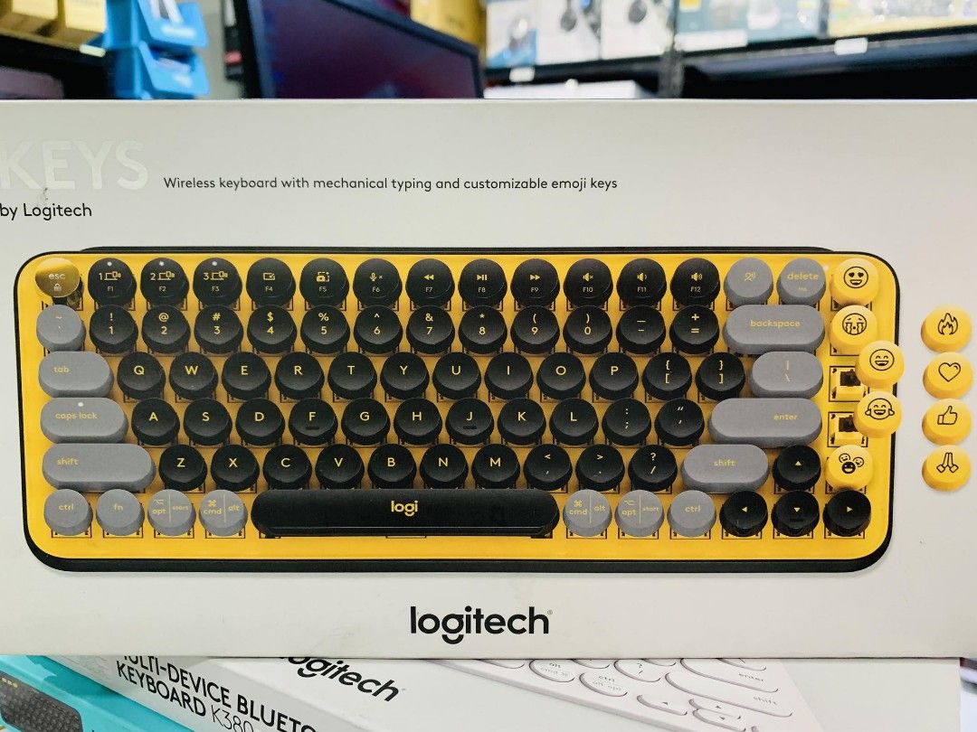 Logitech POP KEYS Mechanical Wireless Keyboard Bluetooth Logi Bolt ...
