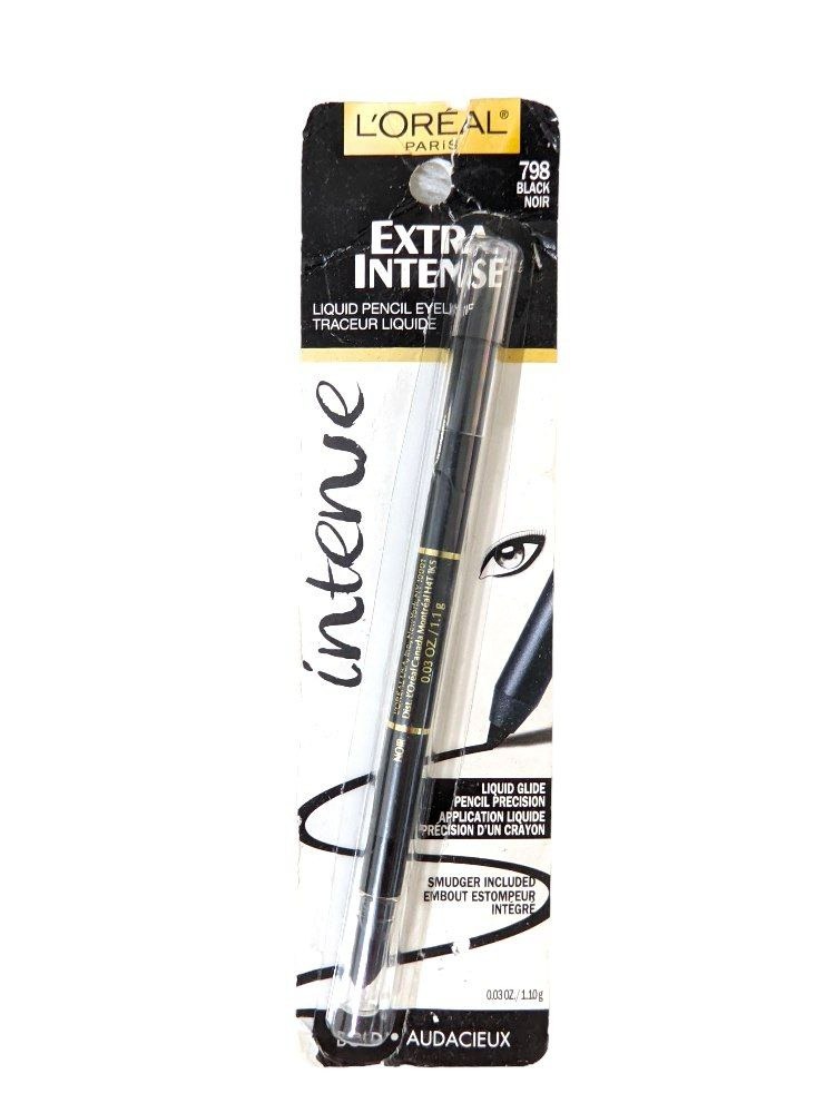 Loreal Paris Extra Intense Pencil Eyeliner, 798 Black 1.10g, Beauty ...