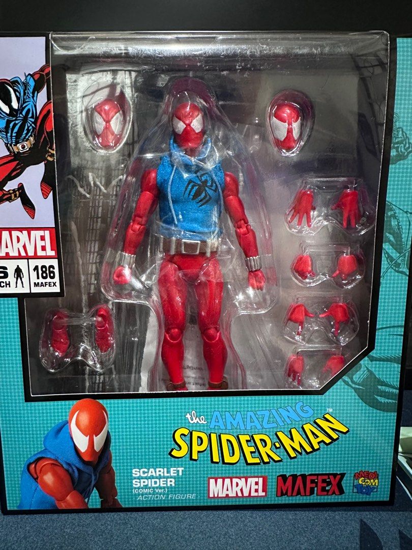 Mafex - Scarlet Spider Comic Version, Hobbies & Toys, Toys & Games on ...