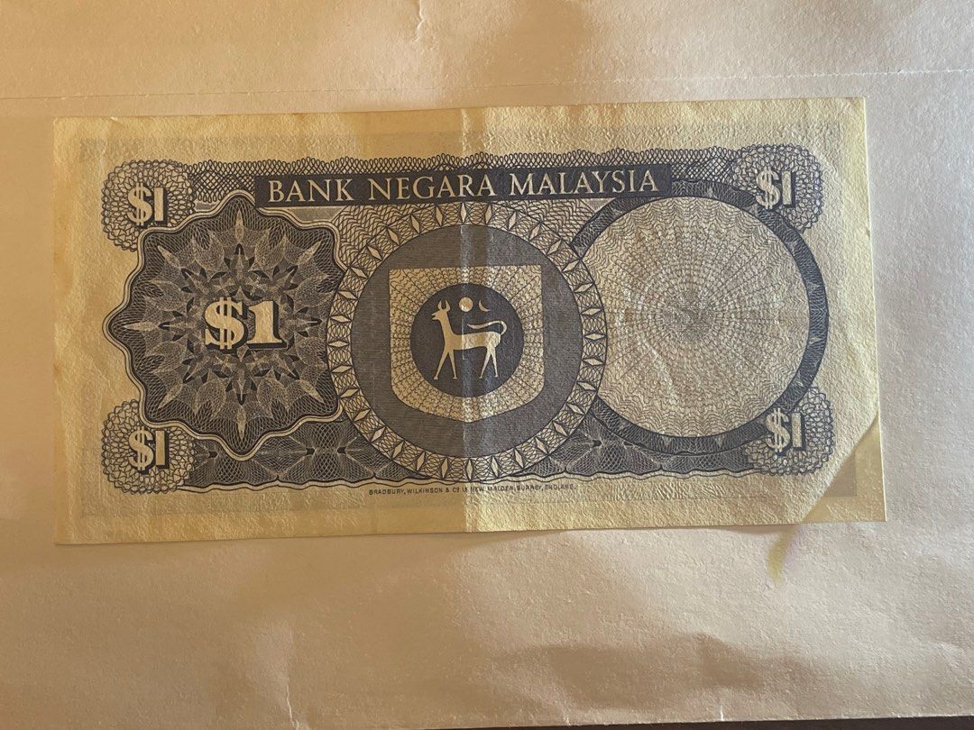 Malaysia RM 1 Aziz Taha 4th series duit lama banknotes, Hobbies & Toys ...