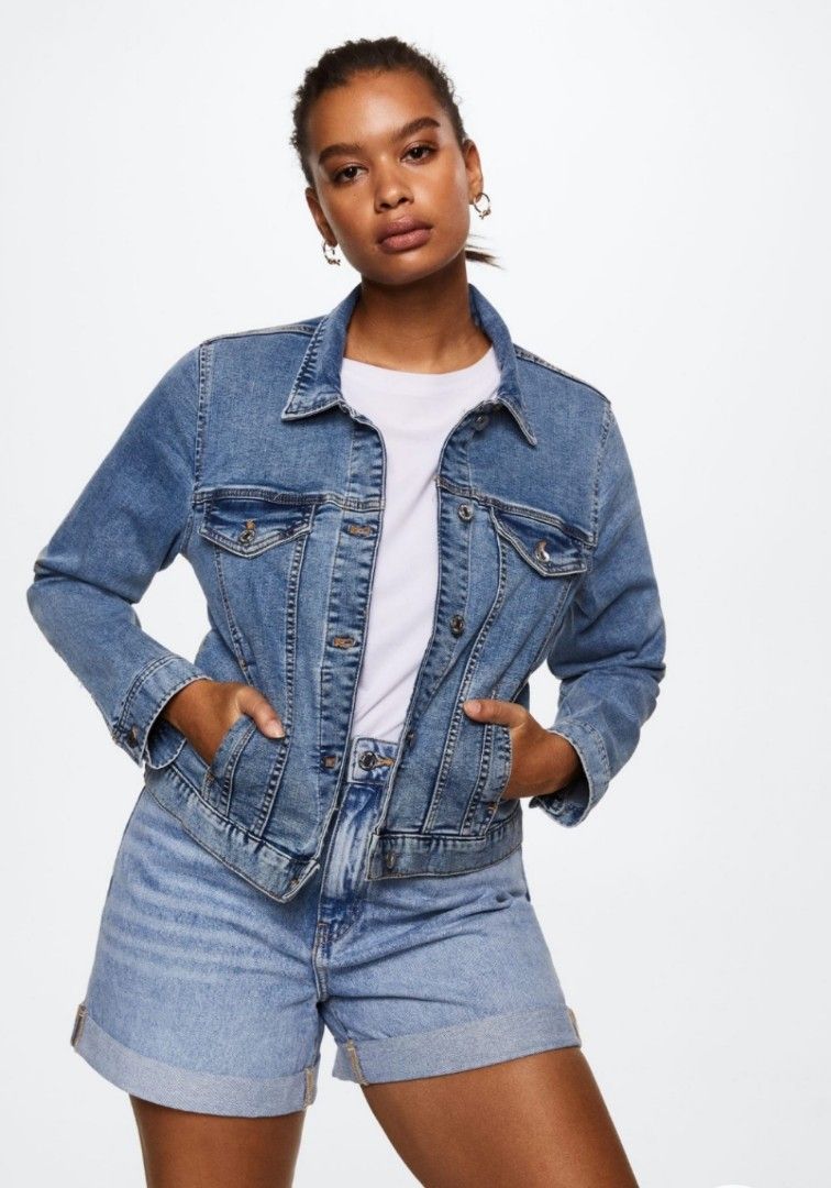 MANGO Denim Jacket, Women's Fashion, Coats, Jackets and Outerwear on ...