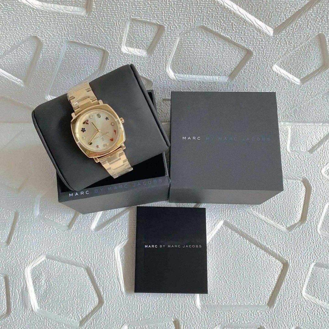 Marc Jacobs Mandy Gold, Women's Fashion, Watches & Accessories, Watches ...