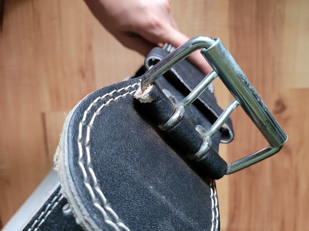 Maxx Fitness Leather Weight Lifting Belt, Sports Equipment, Exercise & Fitness, Toning ...