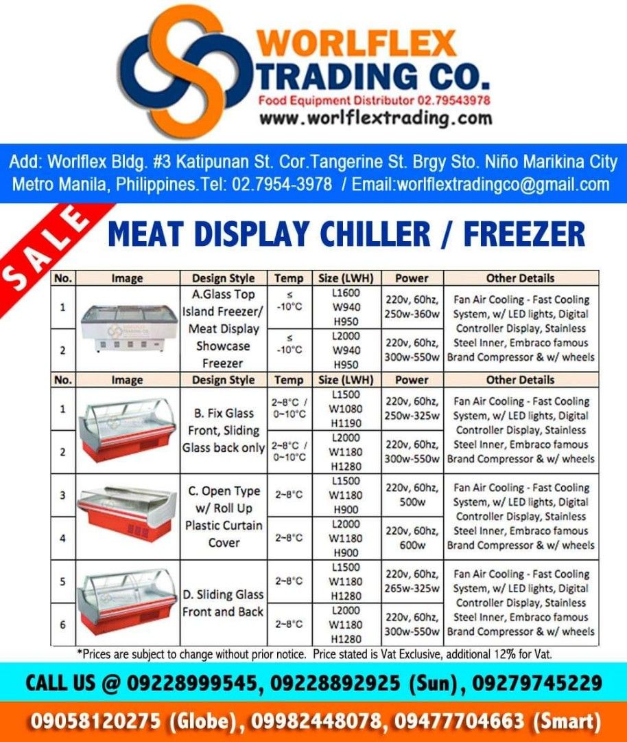 MEAT CHILLER MEAT SHOWCASE CHILLER, TV & Home Appliances, Kitchen ...