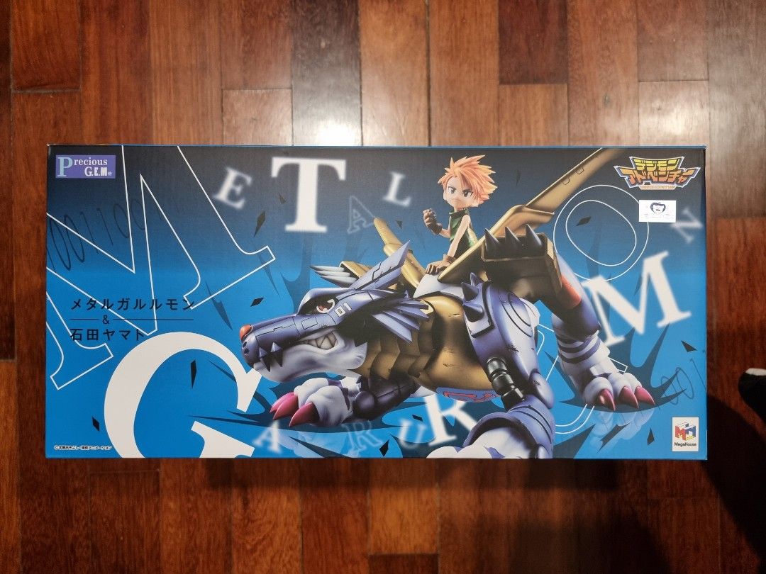 Metal Garurumon & Yamato Ishida Megahouse GEM figure figurine Digimon ...