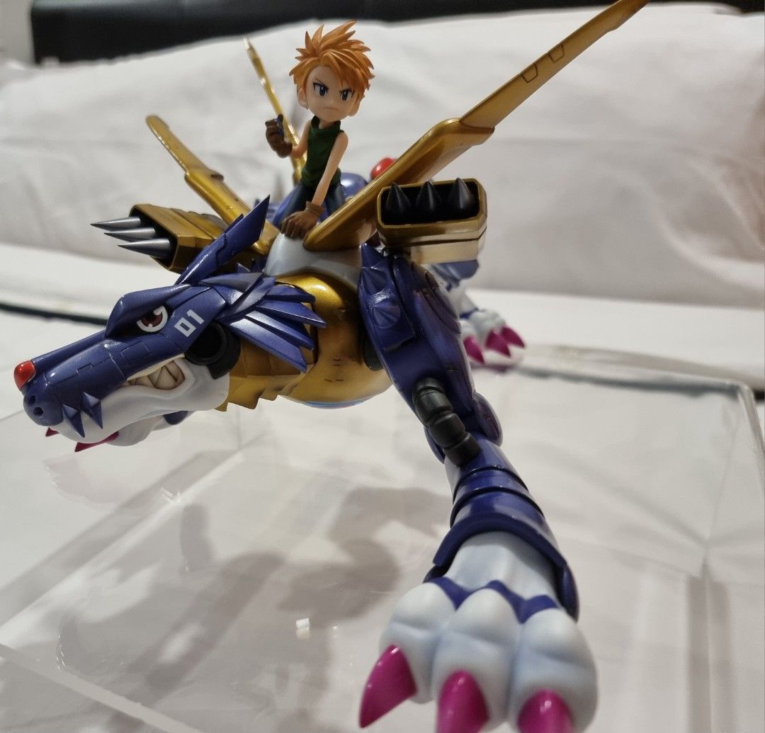 Metal Garurumon & Yamato Ishida Megahouse GEM figure figurine Digimon ...