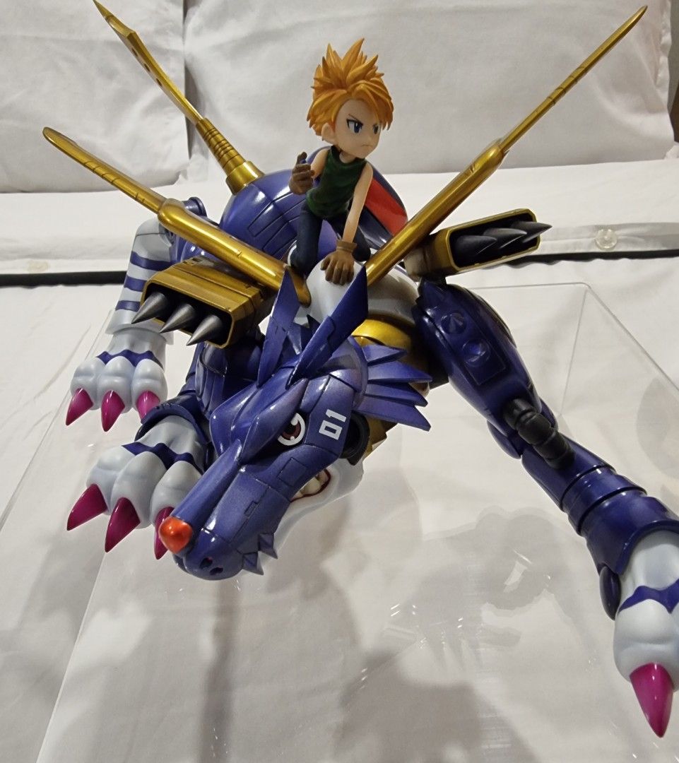 Metal Garurumon & Yamato Ishida Megahouse GEM figure figurine Digimon ...