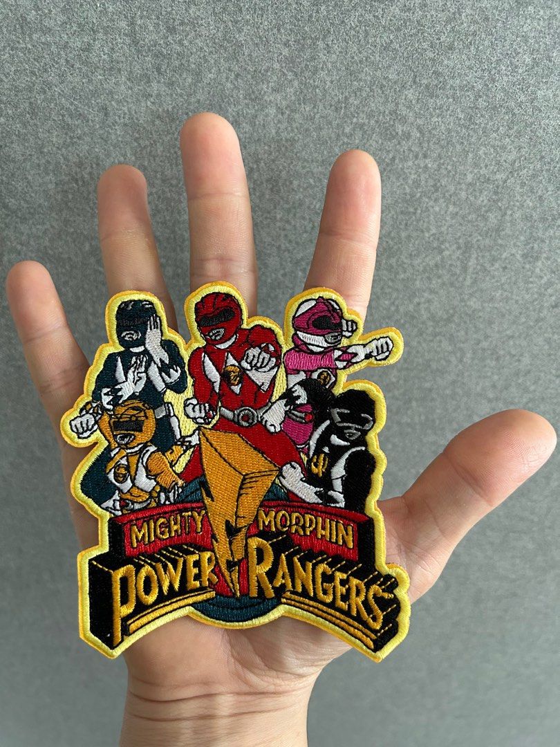 Mighty Morphin Power Rangers (Iron On Patch), Hobbies & Toys ...