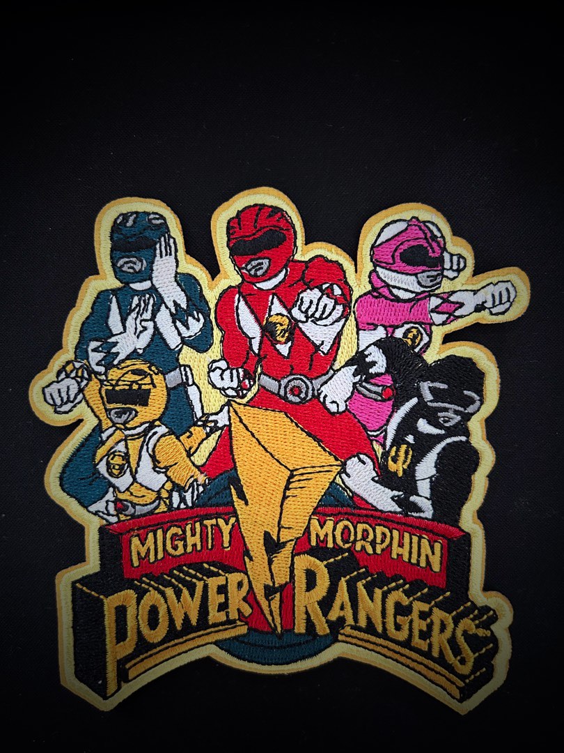 Mighty Morphin Power Rangers (Iron On Patch), Hobbies & Toys ...