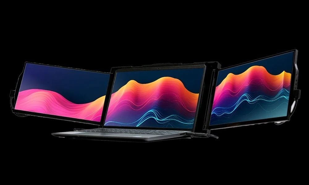 Mobi Pixels Trio Upgraded Triple-Screen laptop monitors, Computers ...