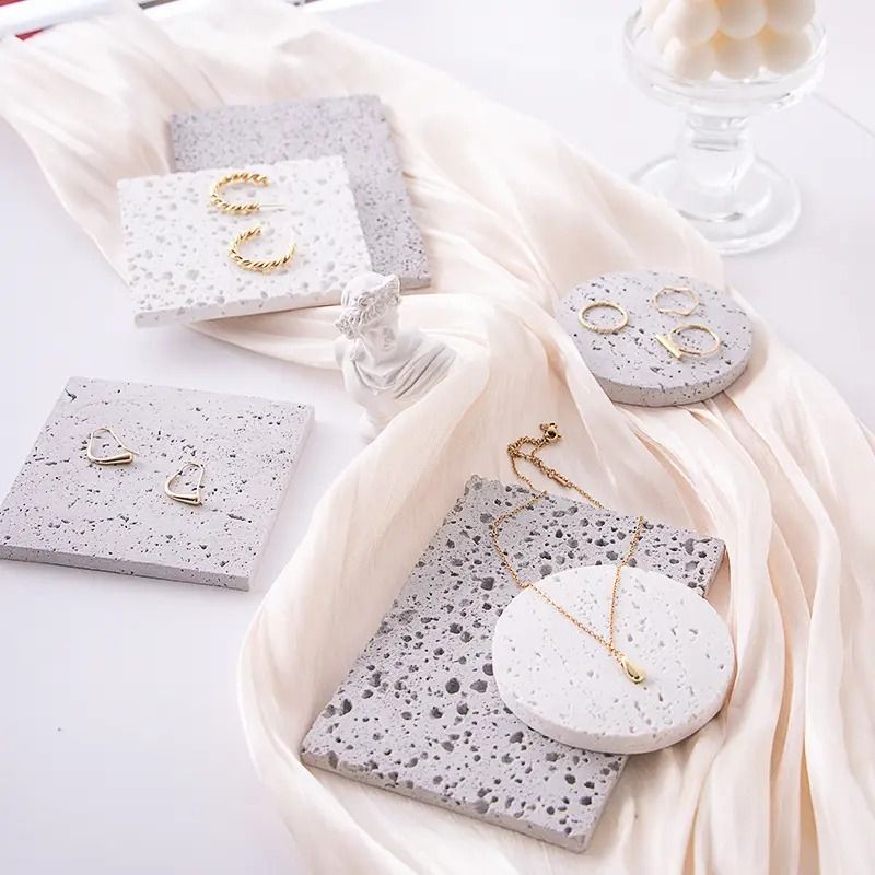 Natural Stone Texture Board Photography Props Cube for Jewelry ...