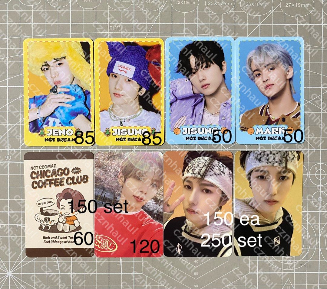 NCT DREAM CANDY TRADING CARDS (jeno jisung mark renjun) & CCOMAZ ...