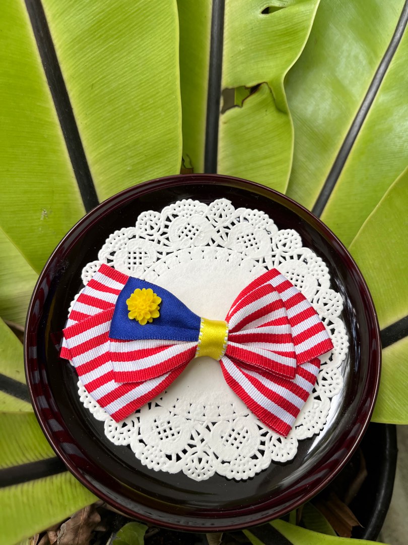 (New) Handcrafted Malaysia Merdeka Bows, Babies & Kids, Babies & Kids ...