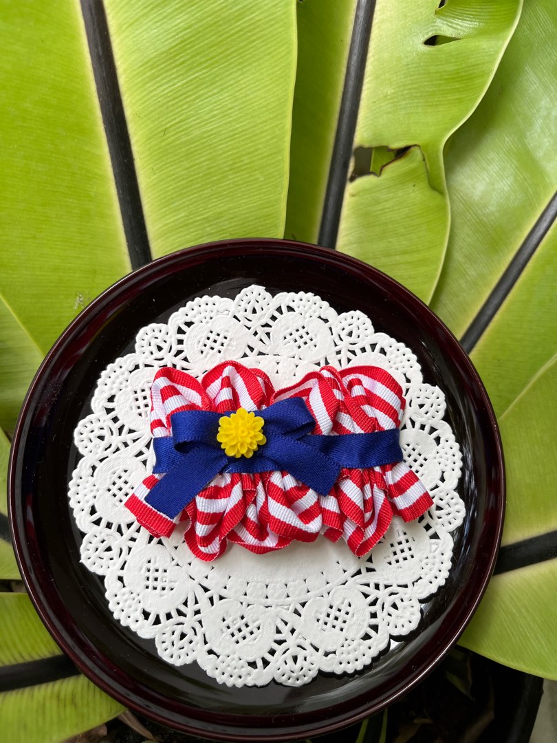 (New）Handcrafted Merdeka Bow, Babies & Kids, Babies & Kids Fashion on ...