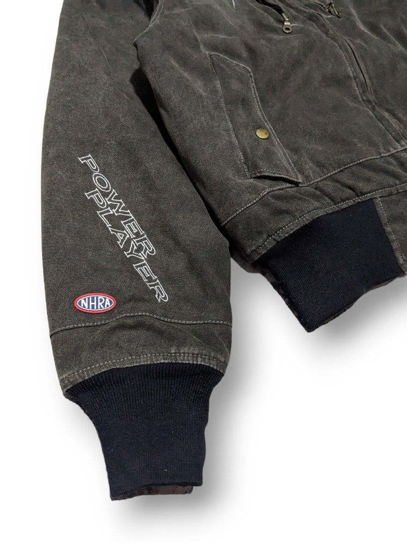 NHRA DRAG RACING DUCK CANVAS BOMBER JACKET, Men's Fashion, Coats ...