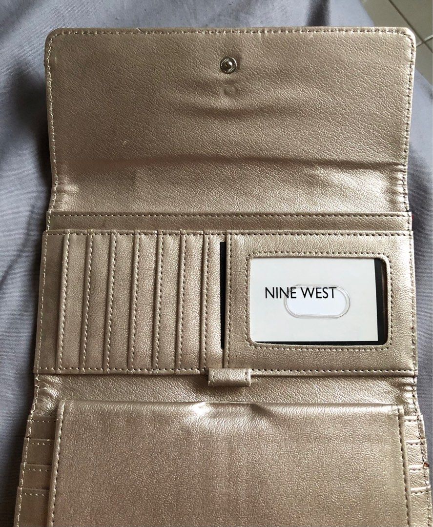 Nine West Dark Red Long Wallet on Carousell