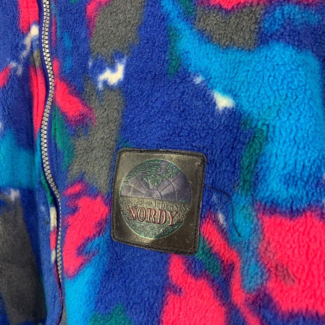 Nordy Polartec Multicolour Fleece Jacket, Men's Fashion, Coats, Jackets ...