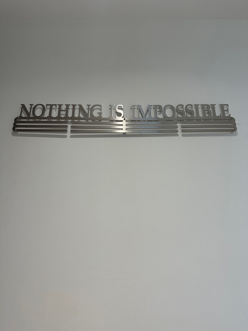 Nothing is impossible motivational medal rack, Furniture & Home Living ...