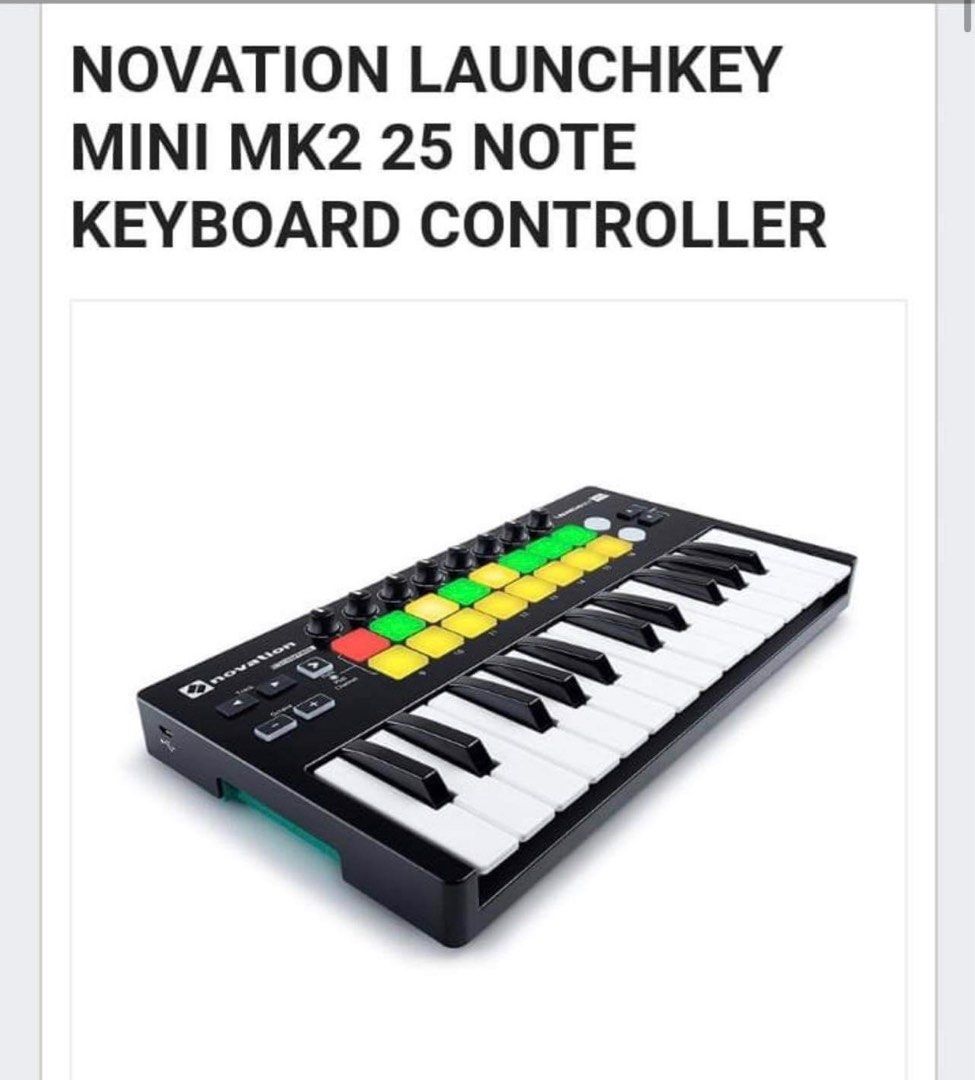 Novation Launchkey Mini Mk2 25 Note Keyboard Controller on Carousell