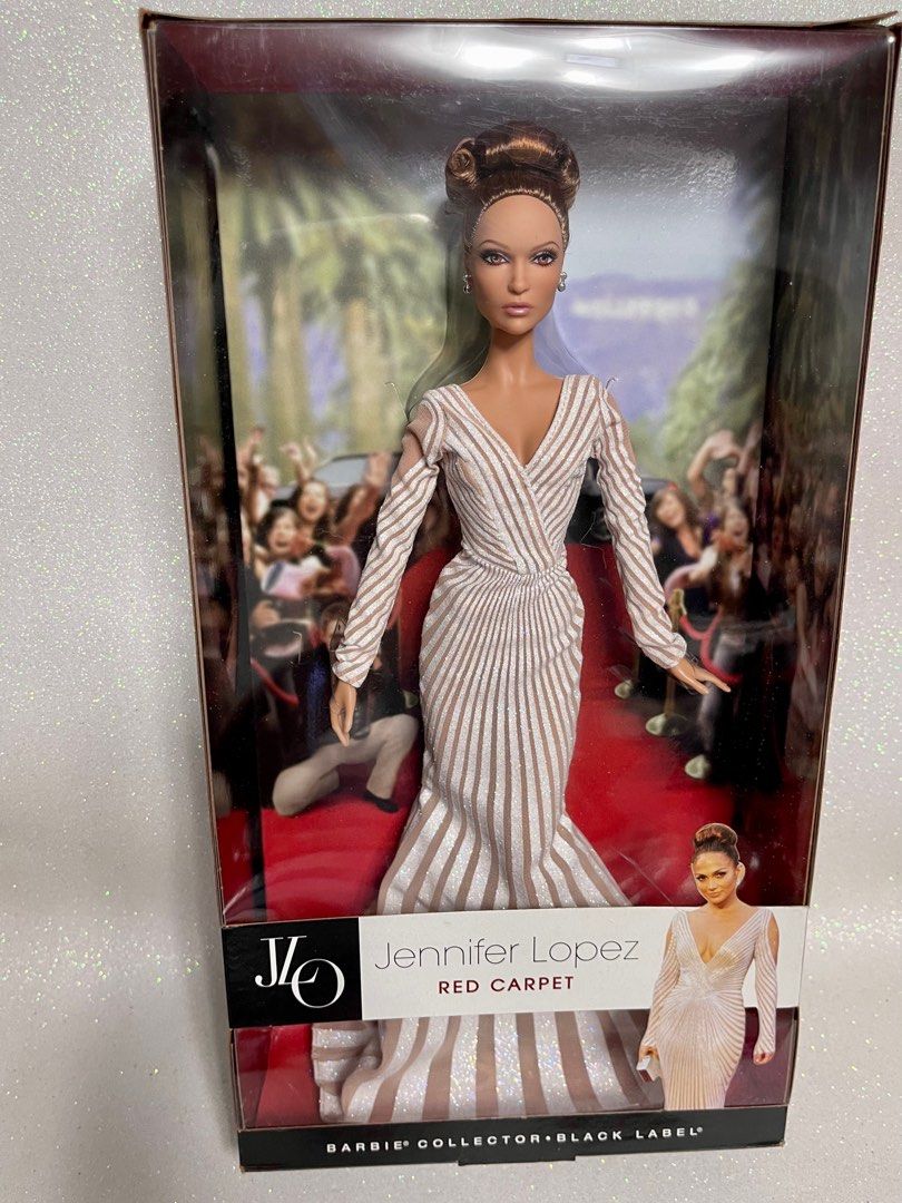 NRFB JLo Jennifer Lopez Barbie Red Carpet doll, Hobbies & Toys, Toys ...