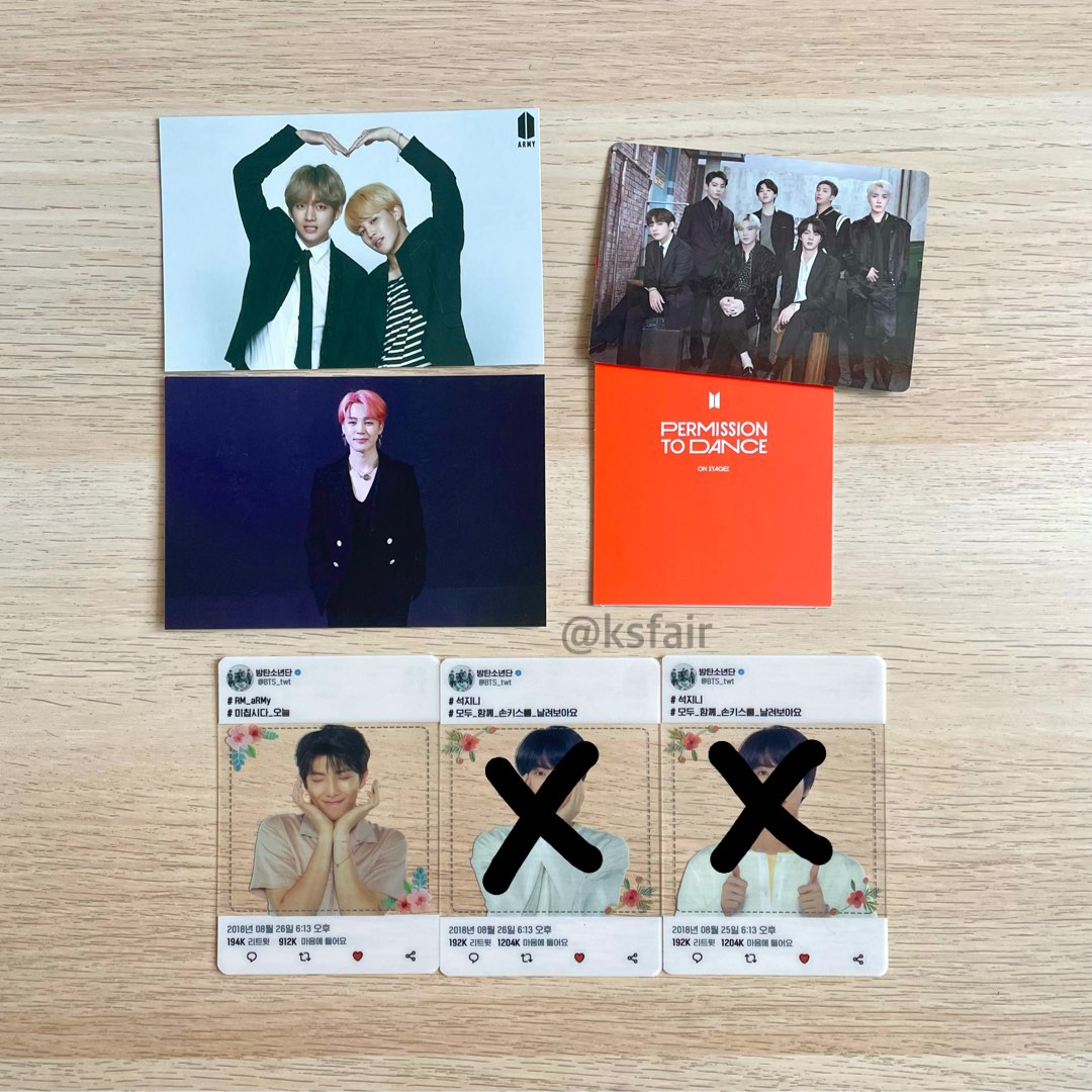 OFFICIAL BTS Rare Photocards The Wings Tour Final Army Booth LY Concert Transparent Persona ...