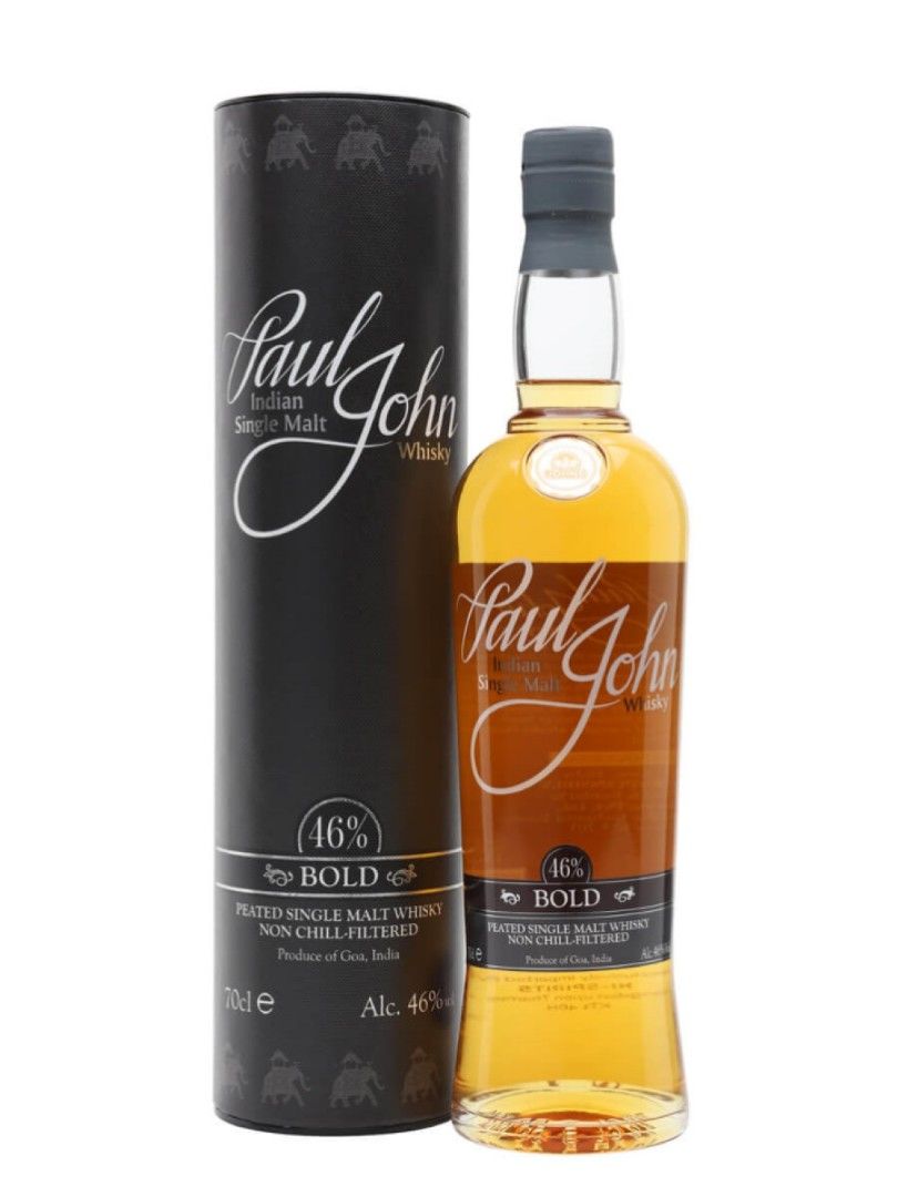 Paul John Bold Peated Single Malt Whisky 700ml 46%, 嘢食 & 嘢飲, 酒精飲料 ...