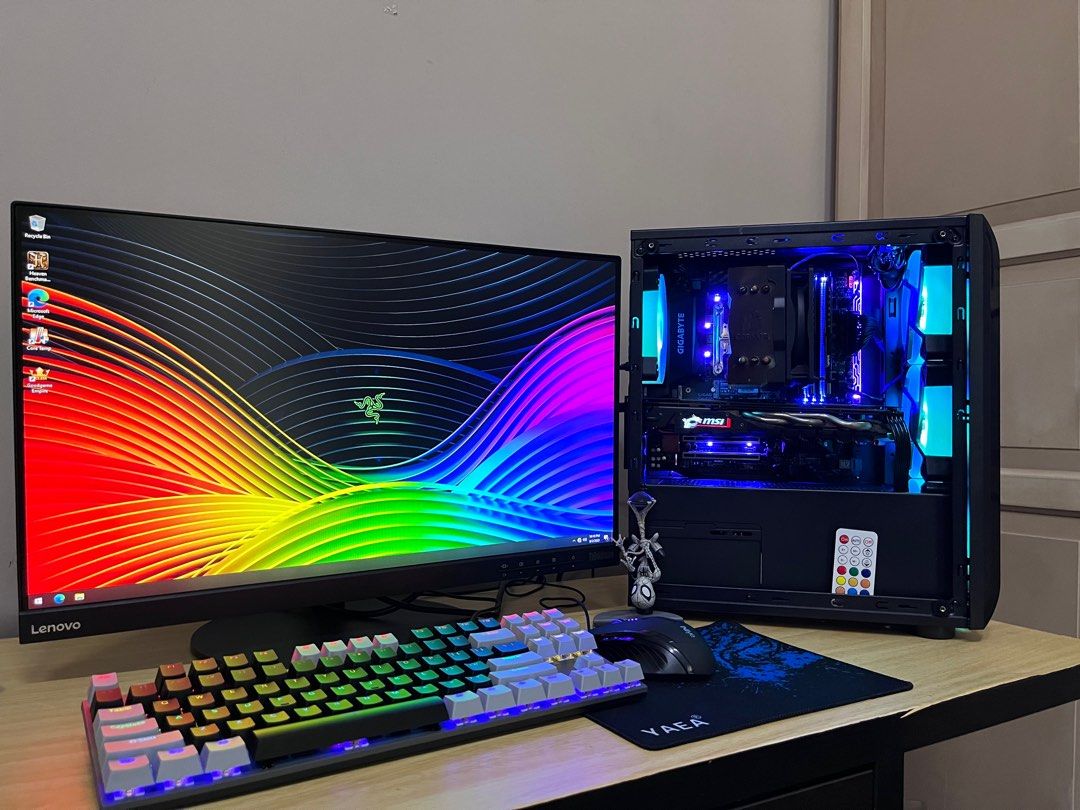 PC+Monitor+KB+Mouse Gaming Set Up Bundle, Computers & Tech, Desktops on ...