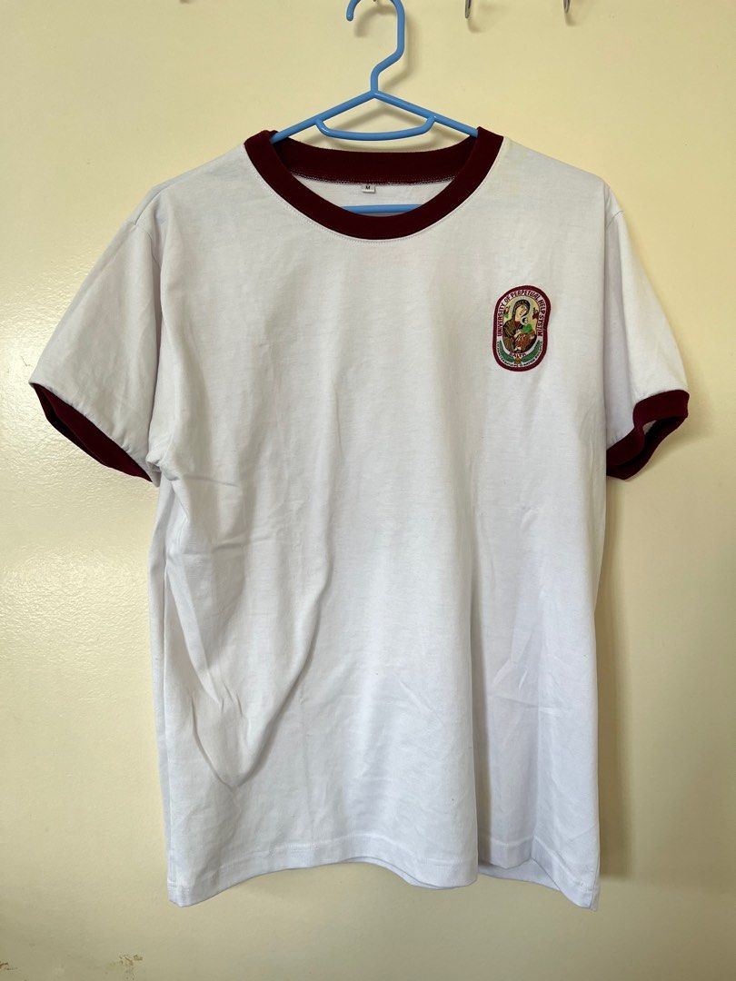 Perpetual maroon and pe shirts on Carousell