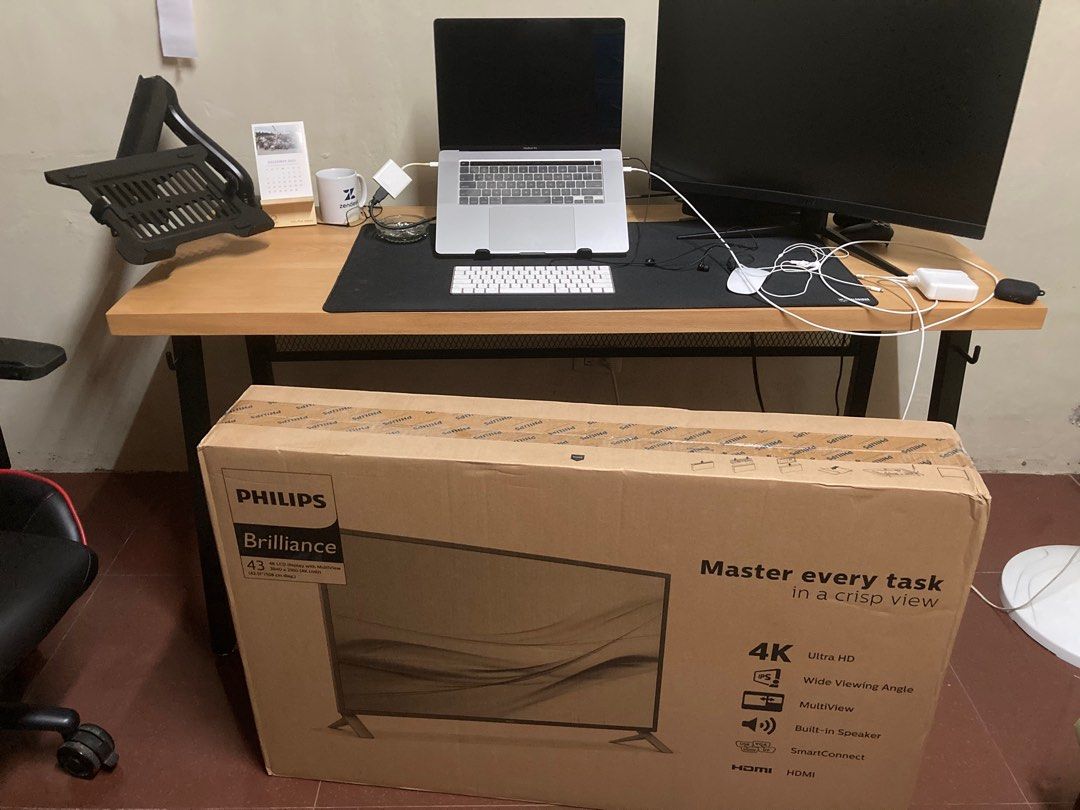 Philips 438P1 43" 4k Ultra HD Monitor with Multiview, IPS Panel ...