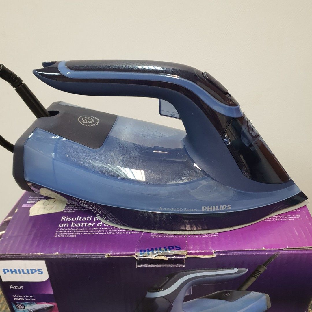 Philips Domestic Appliances Azur 8000 Series 3000W Steam Iron DST8020 ...